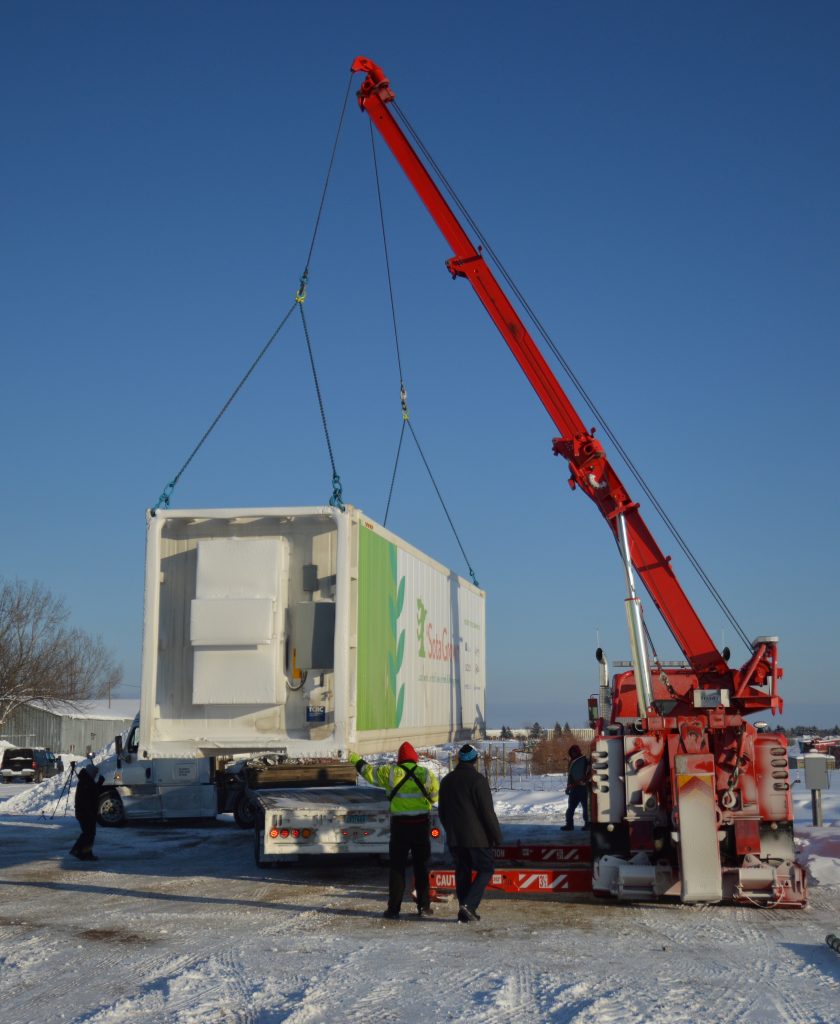 Shipping container to grow leafy greens year-round arrives at CLC - CLC ...