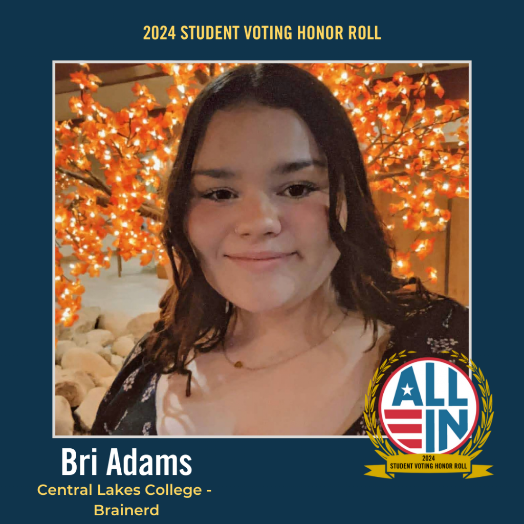 CLC student honored for efforts in advancing nonpartisan student voting ...