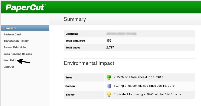 PaperCut Web Print Instructions - CLC Technology Support