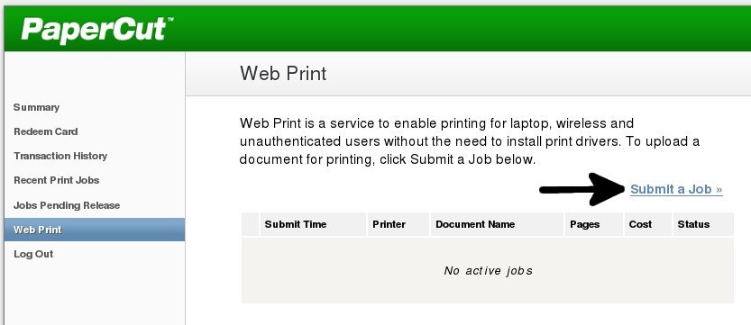 PaperCut Web Print Instructions - CLC Technology Support