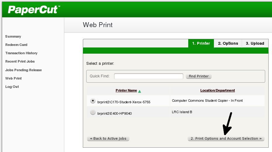 PaperCut Web Print Instructions - CLC Technology Support