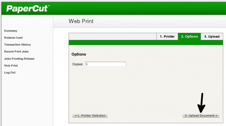 Papercut ng web print login - glopus